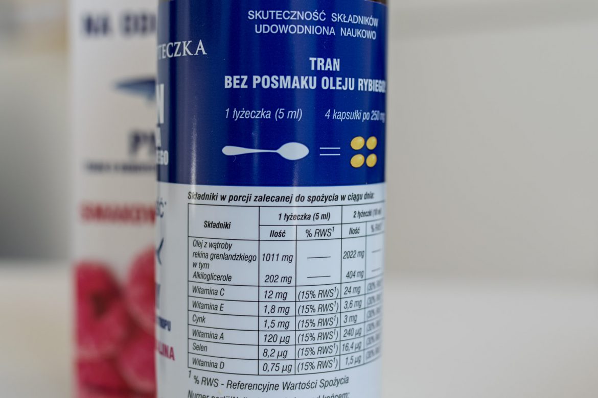 Tran bez posmaku i zapachu ryby, którego smak pokocha każde dziecko